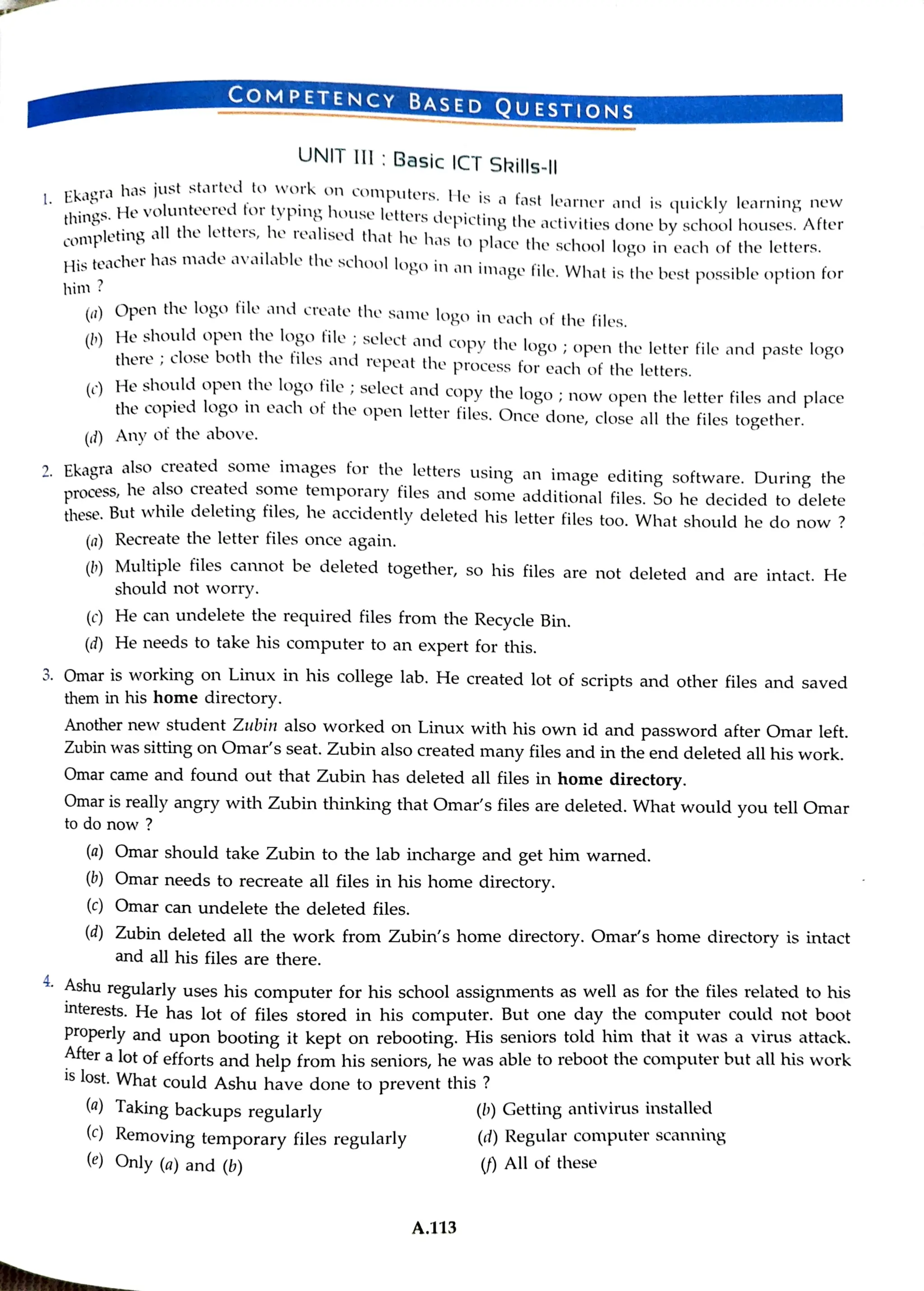 competency based questions class 10 2024 | PDF