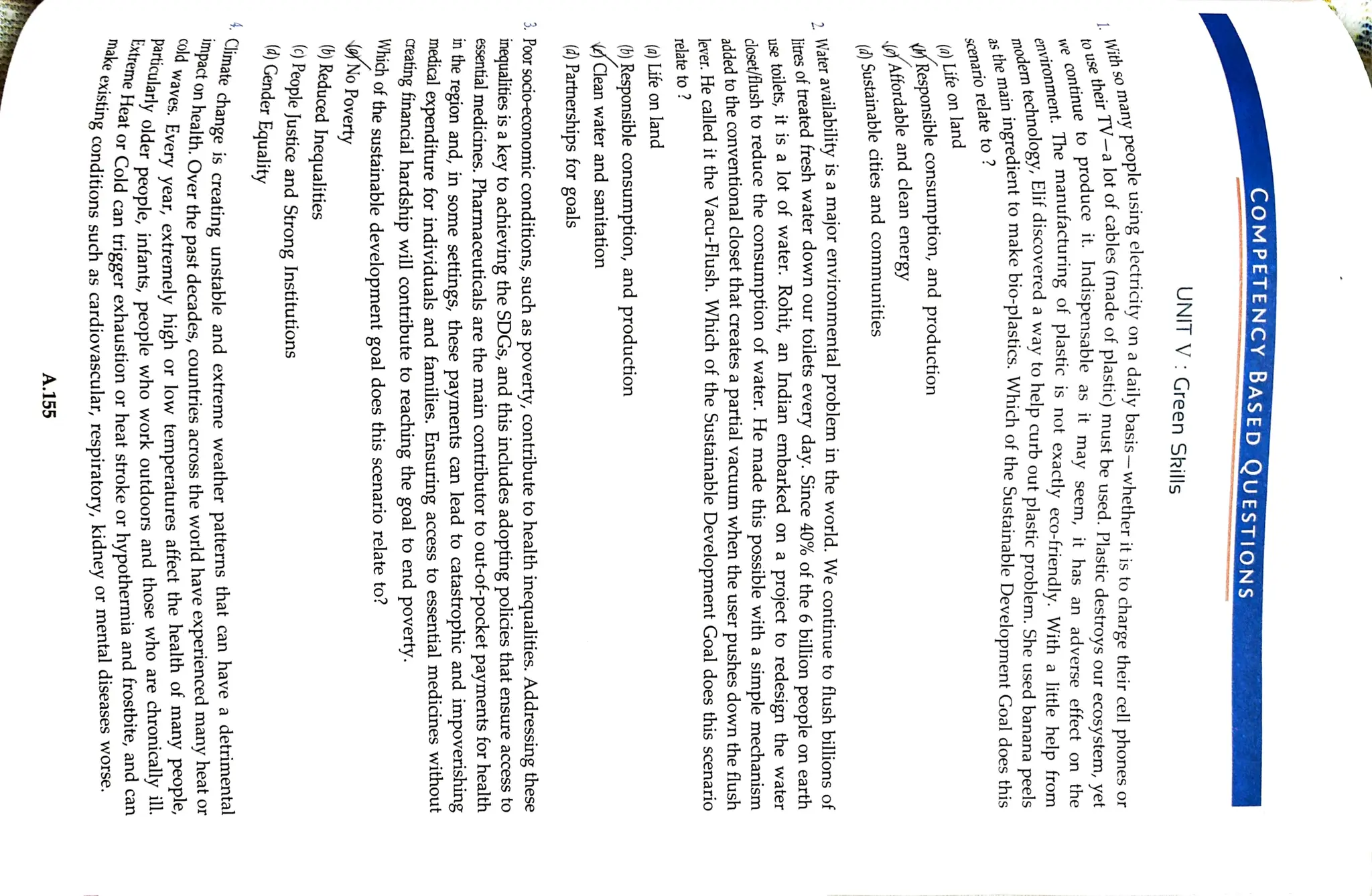 competency based questions class 10 2024 | PDF