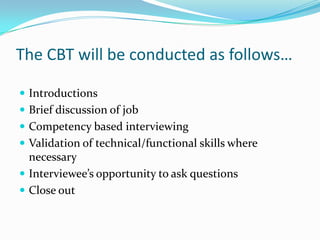 Competency based recruitment | PPTX