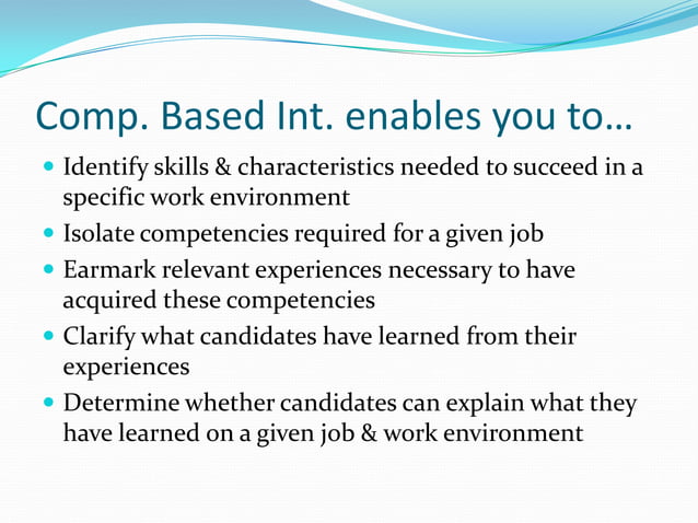 Competency based recruitment | PPTX | Resume Writing and Advice | Job Search
