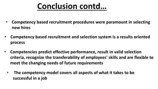 Competency based recruitment | PPTX