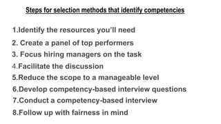 Competency based recruitment | PPTX