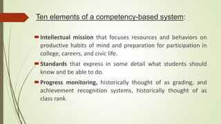 Competency based teaching | PPTX