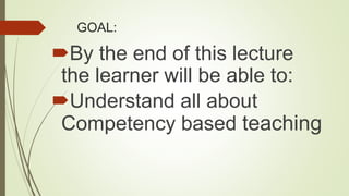 Competency based teaching | PPTX