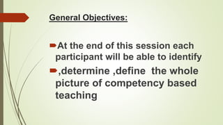 Competency based teaching | PPTX