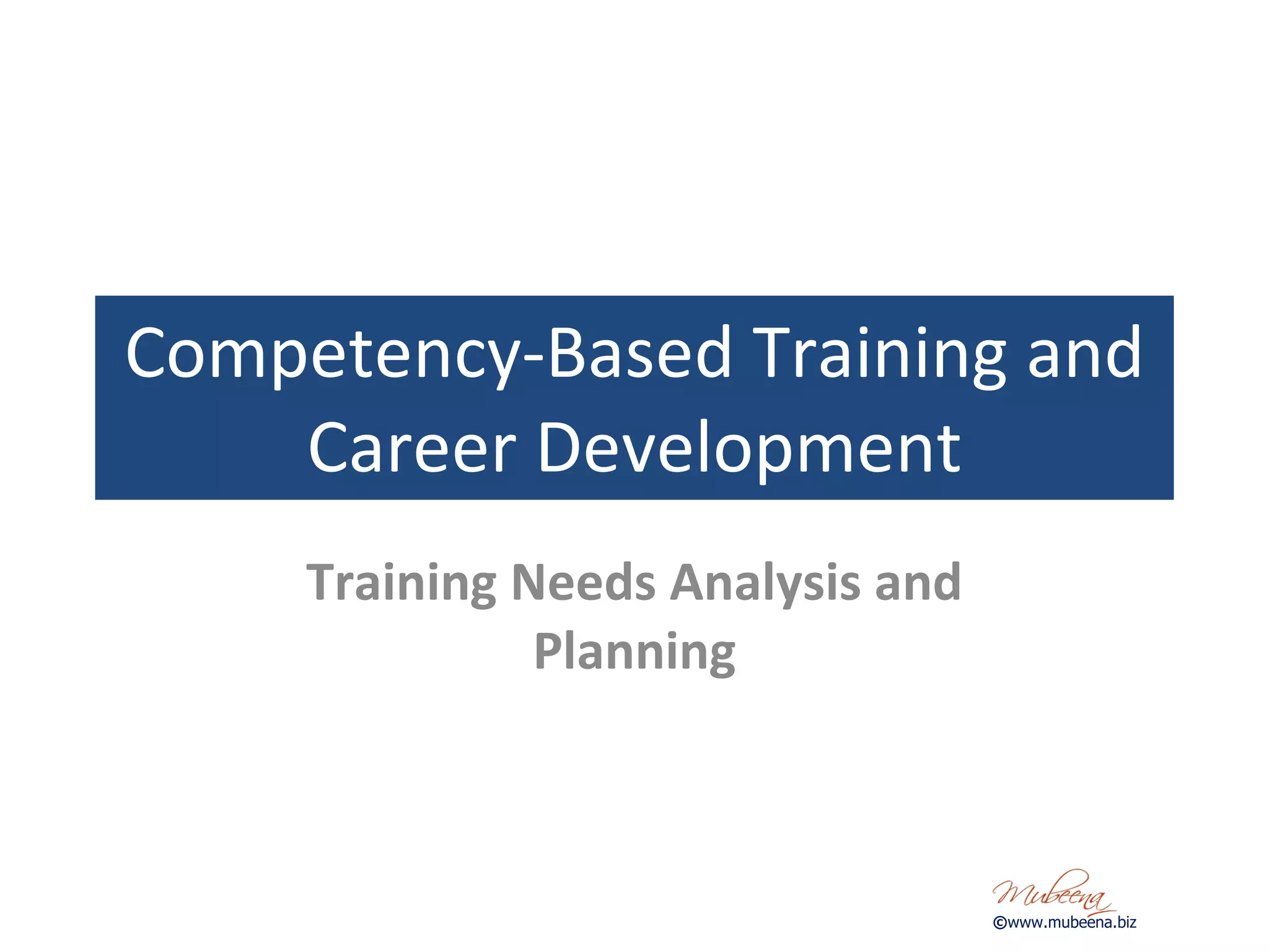 Competency-based Training and Development | PPT
