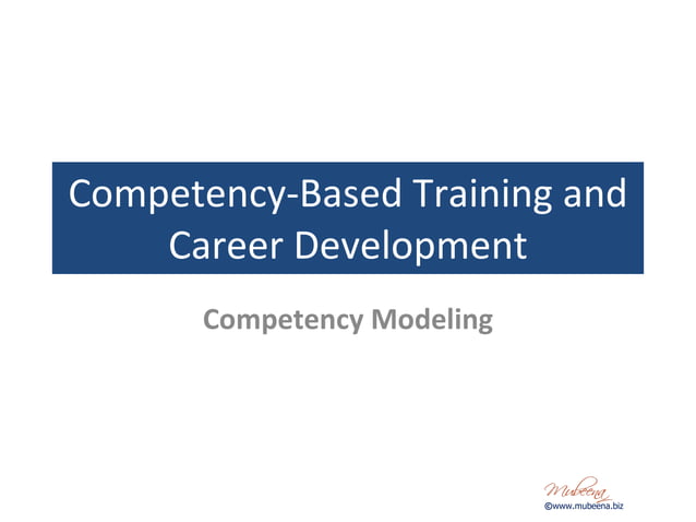 Competency-based Training and Development | PPT
