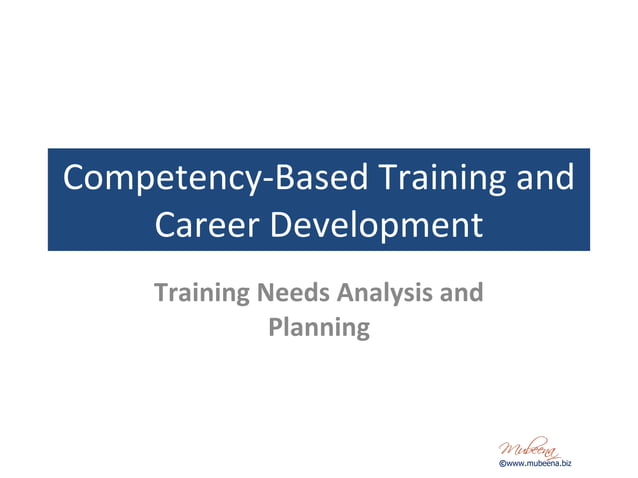 Competency-based Training and Development | PPT