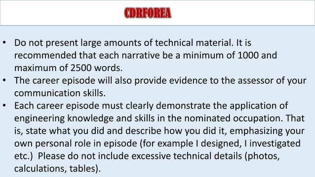 Competency demonstration report | PPT