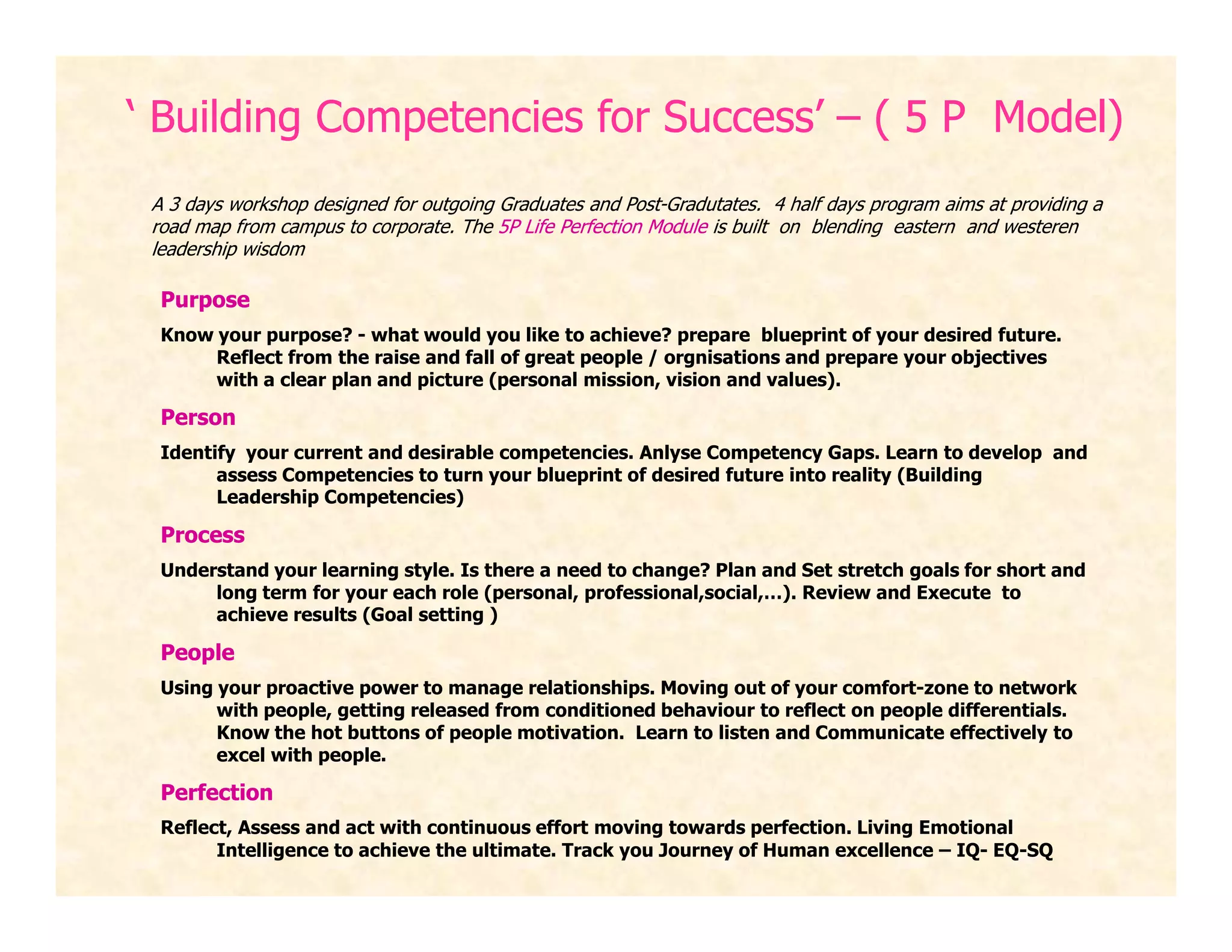 Competency Development Program Cutting Edge Chandramowly | PDF ...