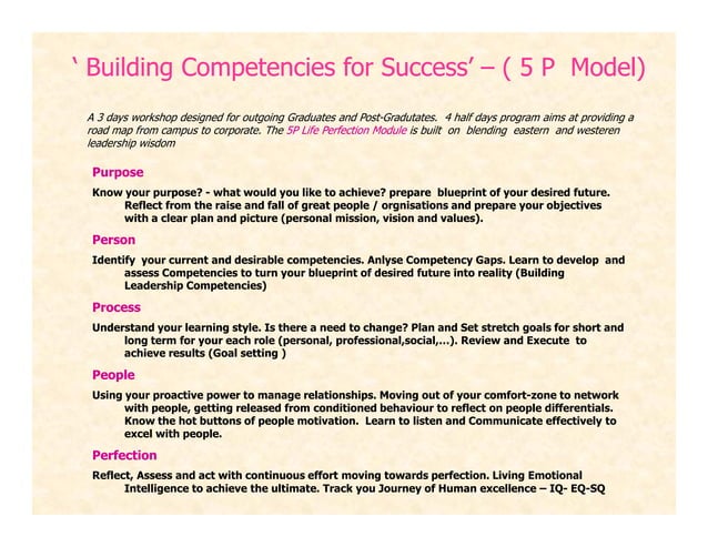 Competency Development Program Cutting Edge Chandramowly | PPT