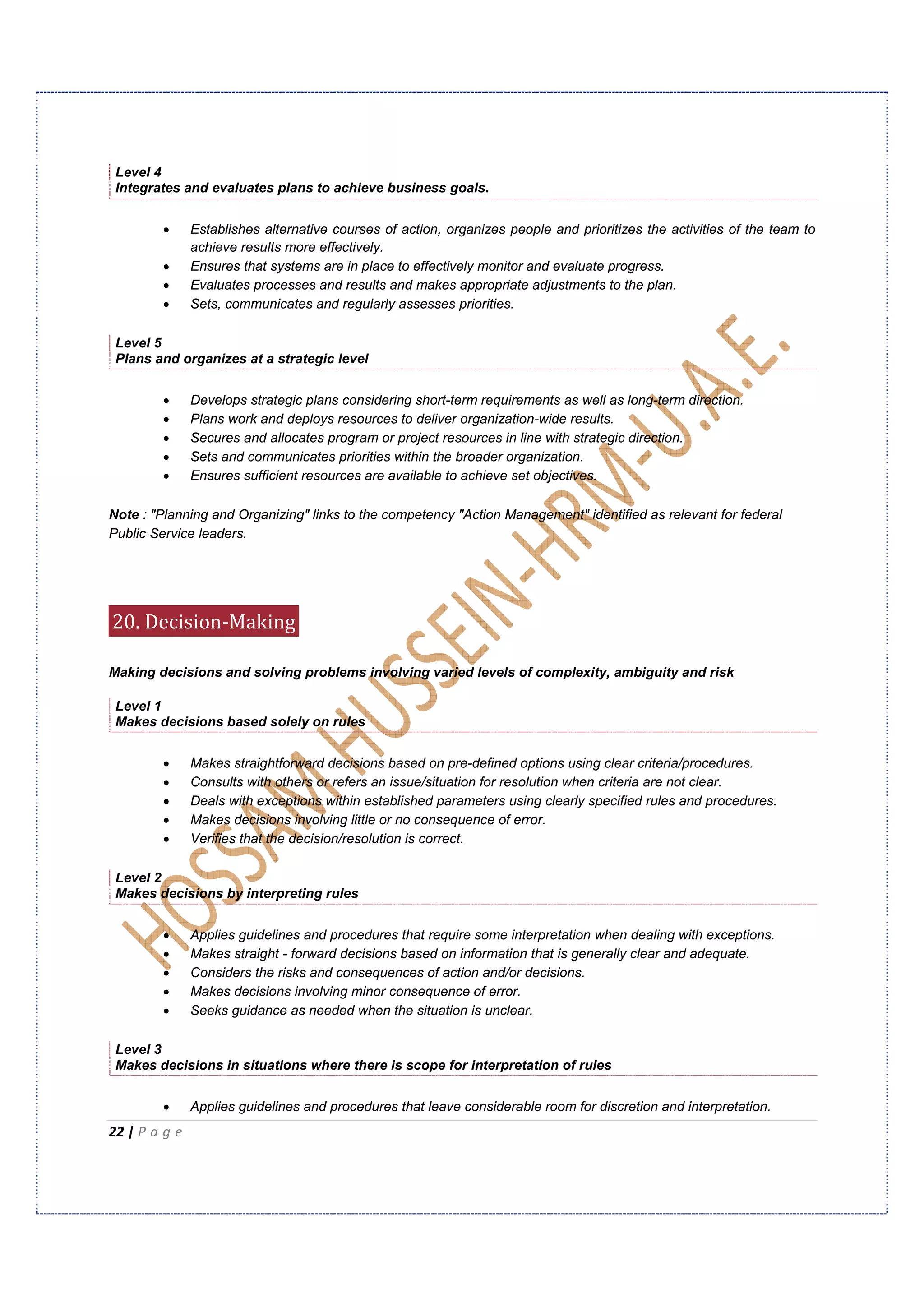 Competency dictionary | PDF