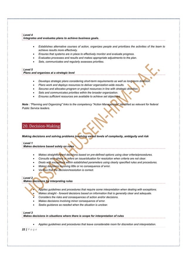 Competency dictionary | PDF