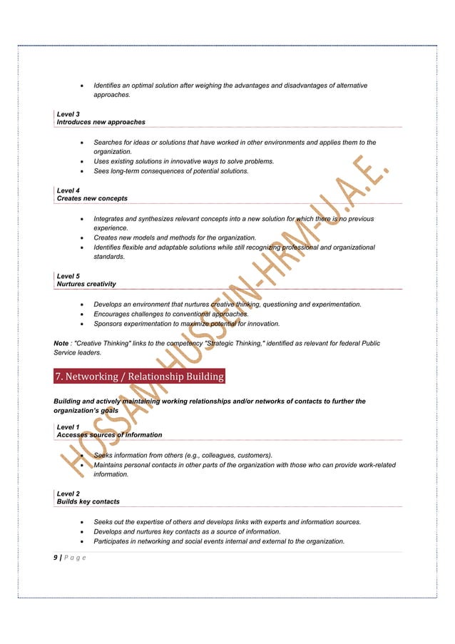 Competency dictionary | PDF