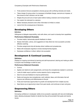Competency Questionnaire | PDF
