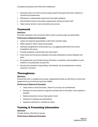 Competency Questionnaire | PDF