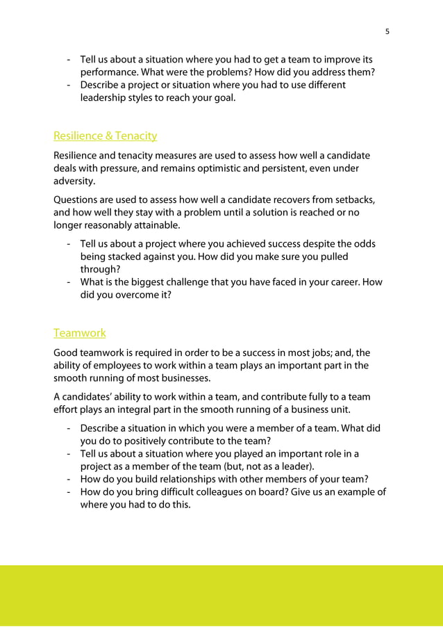 Your Guide to Competency-Based Questions | PDF | Educational Assessment ...