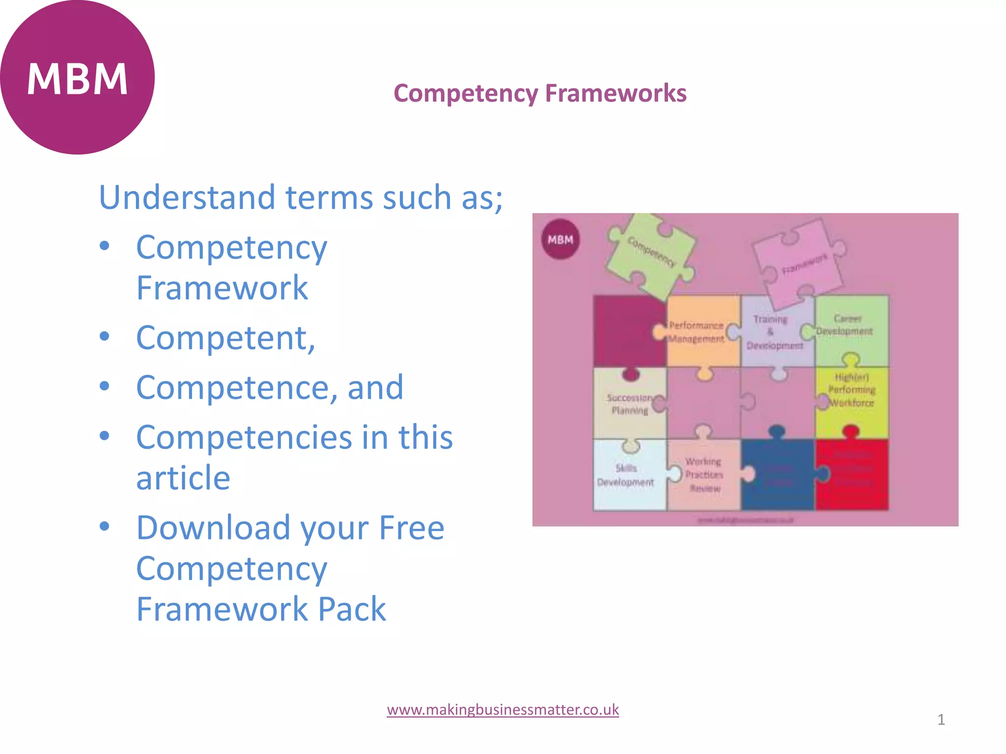 Competency Framework | PPTX