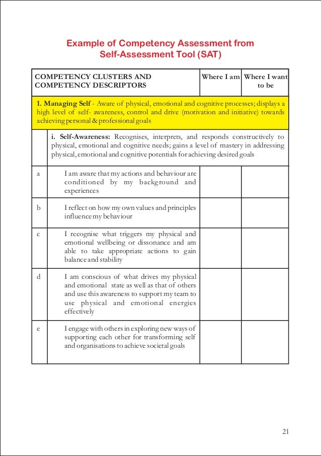 Competency framework document