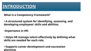 Technical needs in Competency framework and process | PPTX