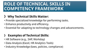 Technical needs in Competency framework and process | PPTX