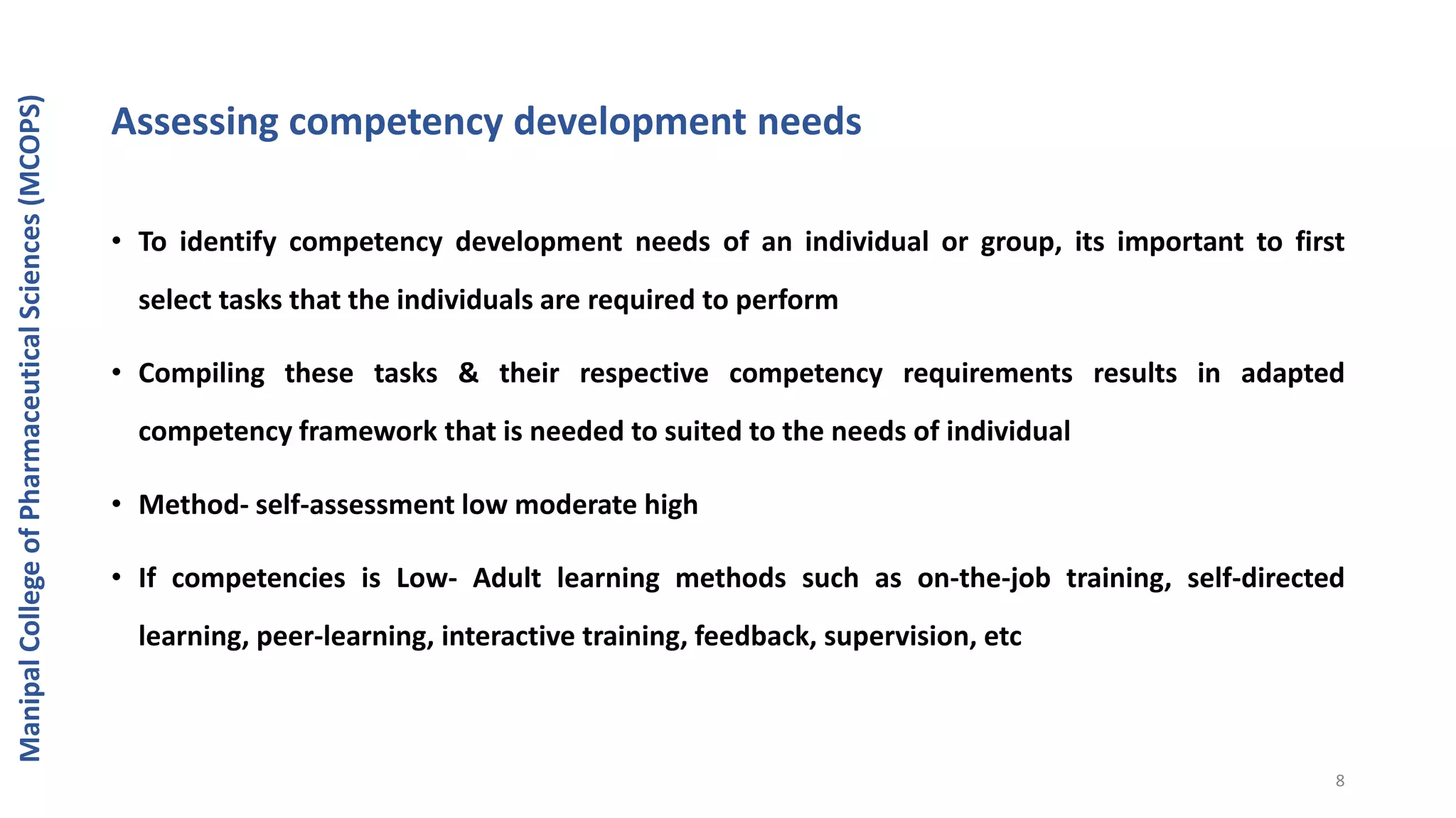 Competency level in pharmaceutical industries | PPTX