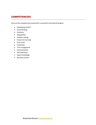 Competency map for an instructional designer | PDF