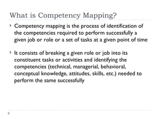 Competency mapping | PPT