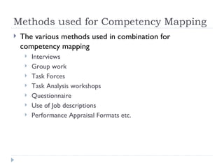 Competency mapping | PPT