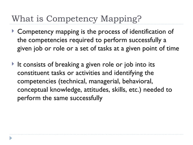 Competency mapping | PPT