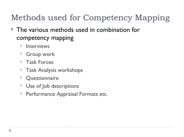 Competency mapping | PPT