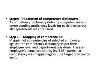 Competency mapping | PPTX