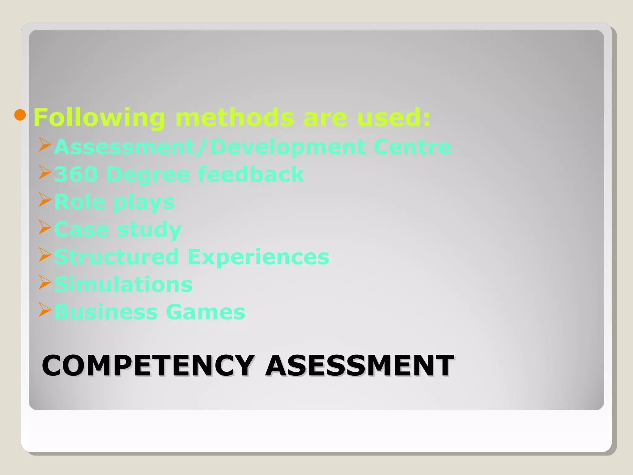 Competency mapping | PPT