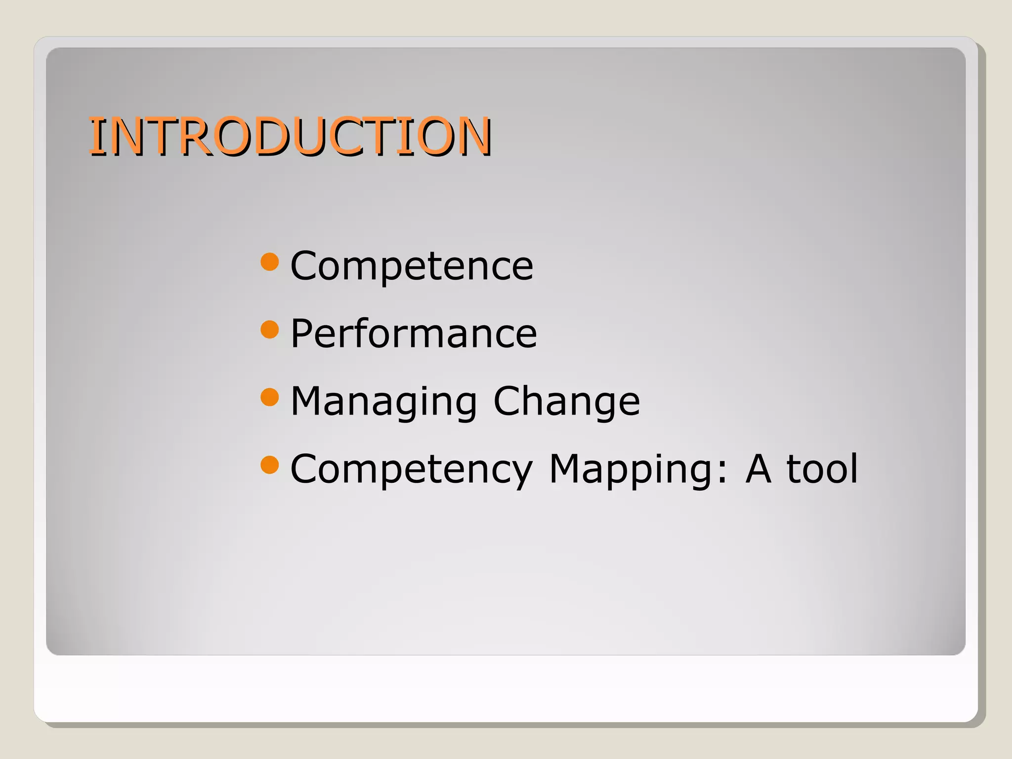 Competency mapping | PPT