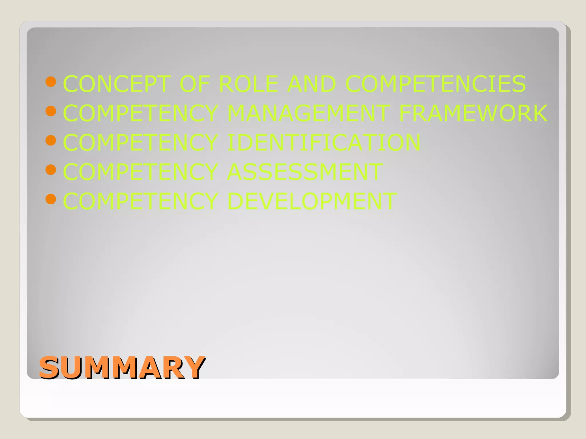 Competency mapping | PPT