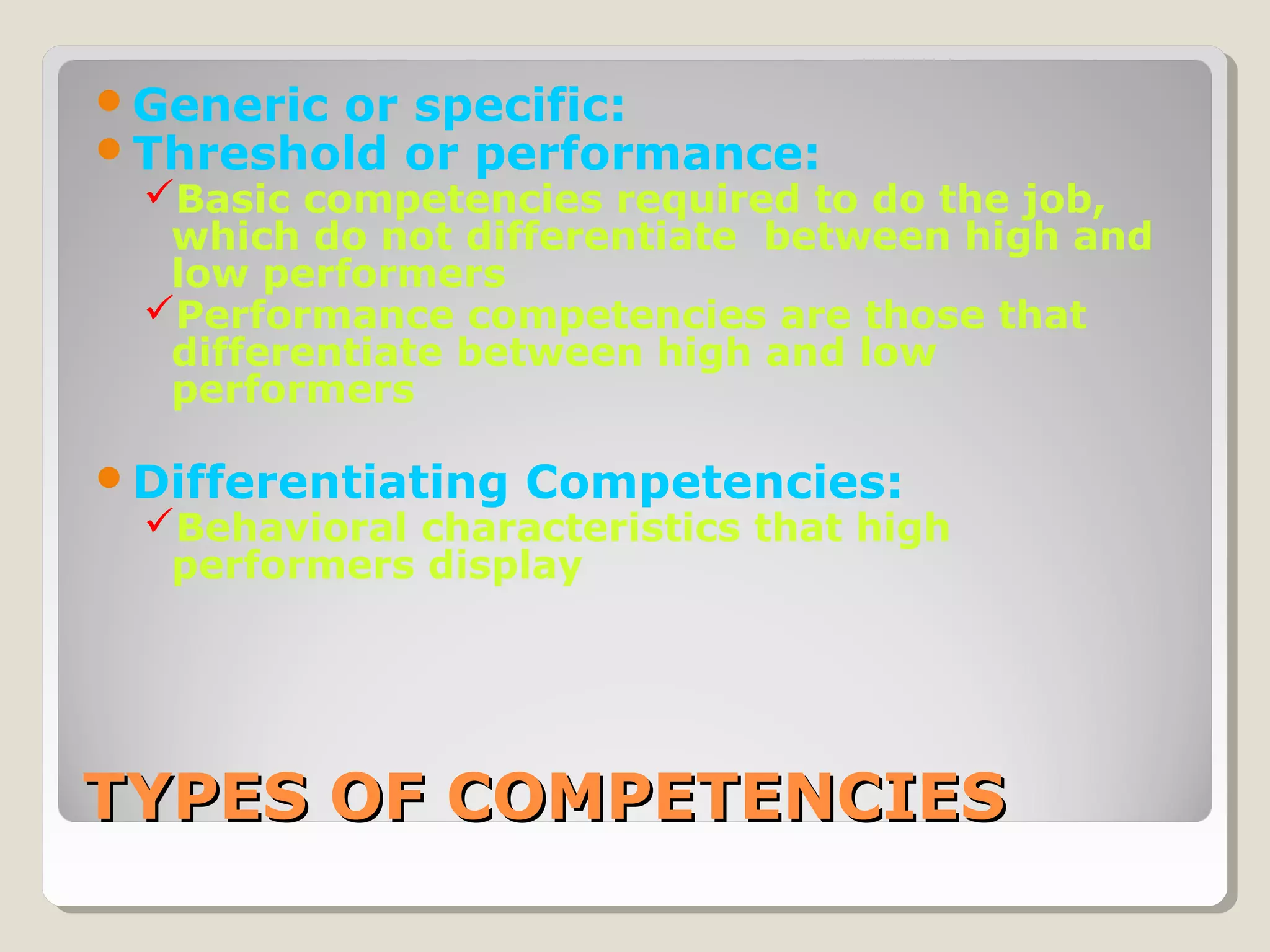 Competency mapping | PPT