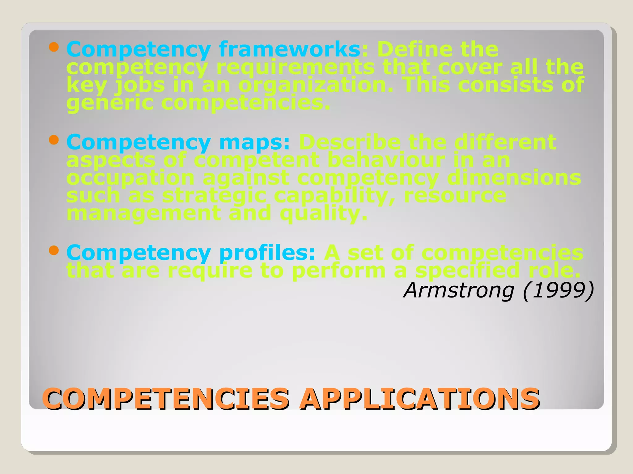Competency mapping | PPT