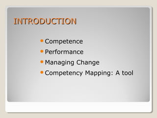 Competency mapping | PPT