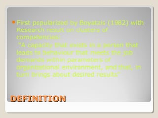 Competency mapping | PPT