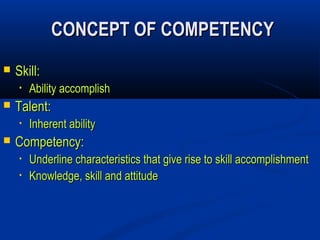 Competency mapping | PPT