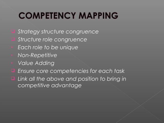 Competency mapping | PPT