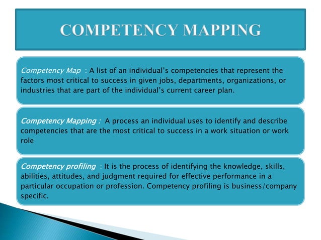 Competency mapping | PPTX