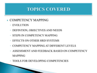 Competency mapping | PPTX