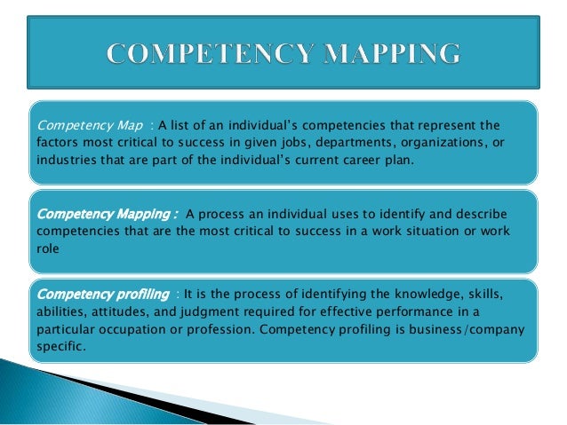 Competency mapping