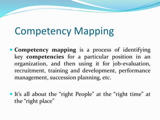 Competency mapping | PPTX