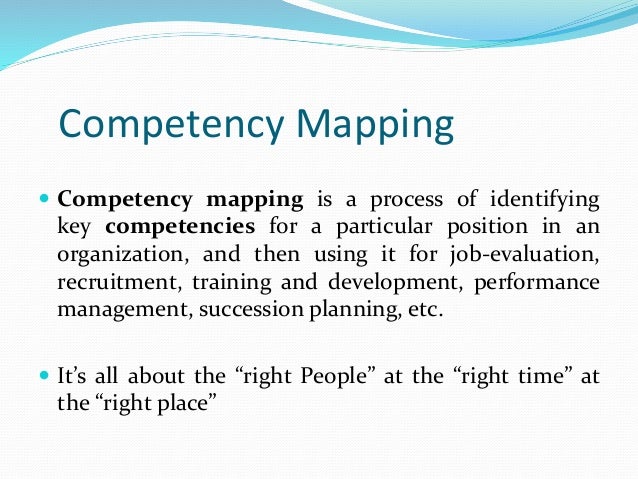 Competency mapping