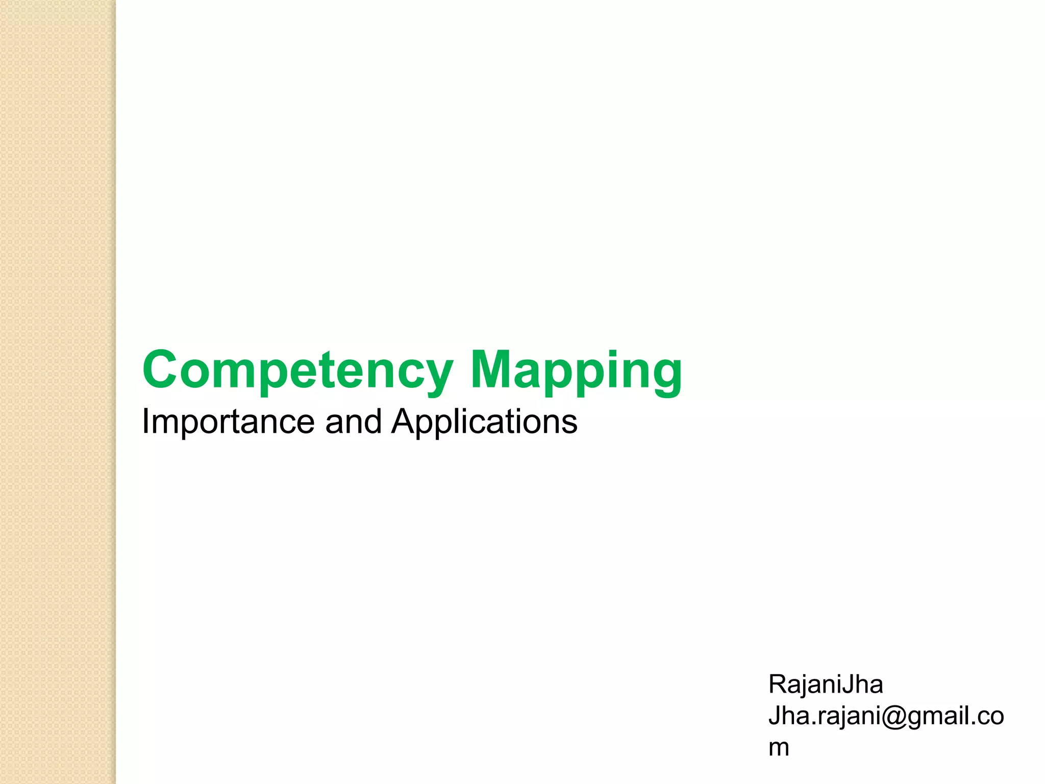 Competency mapping | PPT