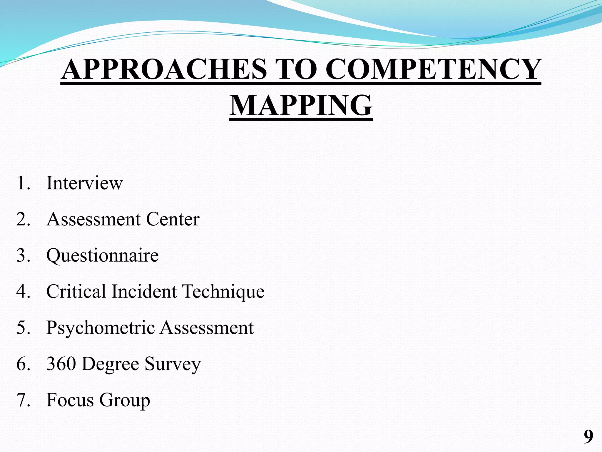 Competency mapping | PPTX