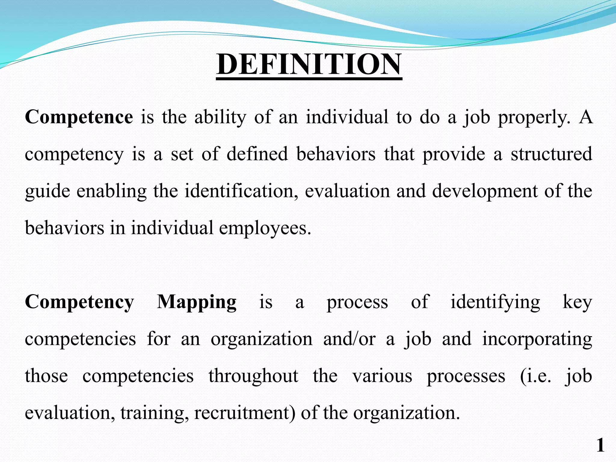 Competency mapping | PPTX