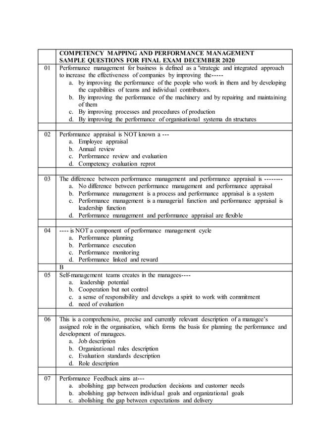 Competency mapping | PDF